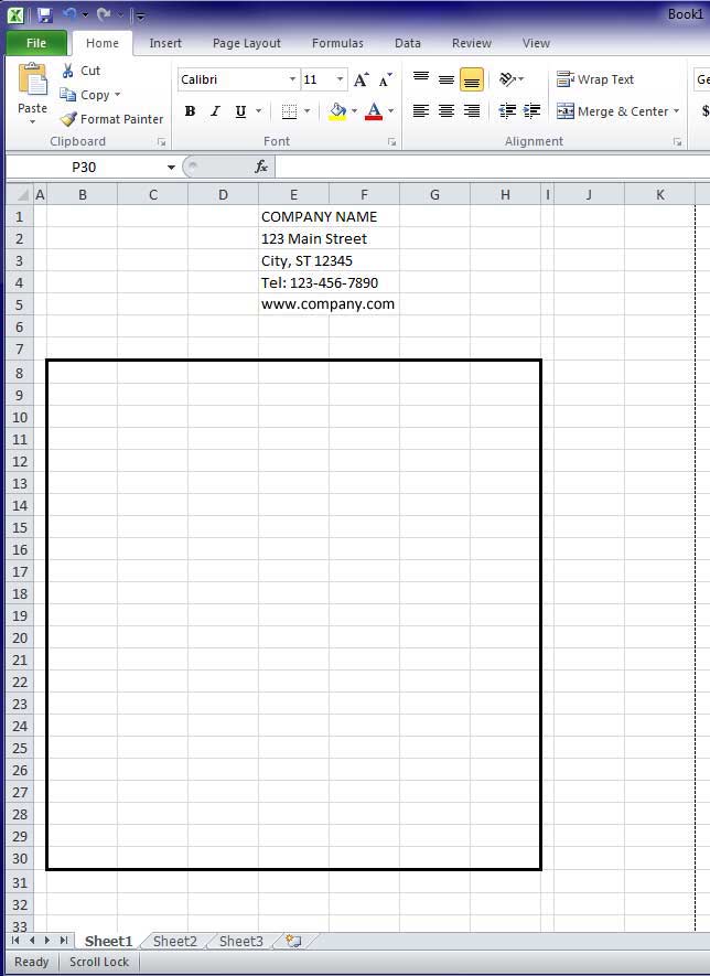 Design an Invoice Form with Microsoft Excel - PrintIt4Less