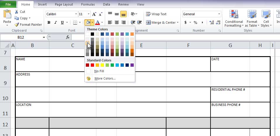 Design an Invoice Form with Microsoft Excel - PrintIt4Less
