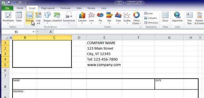 Design an Invoice Form with Microsoft Excel - PrintIt4Less