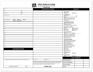 How to Design a HVAC form in Excel - PrintIt4Less