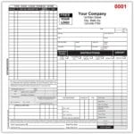 Small Work Order Forms for Auto Sales & Services | Printit4Less.com