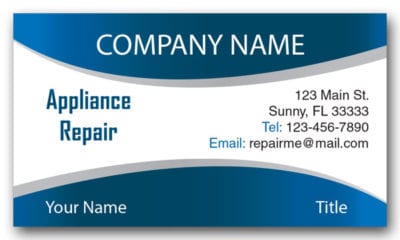 Appliance Repair Business cards