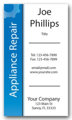 Appliance Repair Company Business Cards | Printit4Less.com : PrintIt4Less