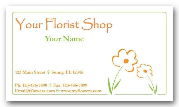 Florist Business Cards : PrintIt4Less