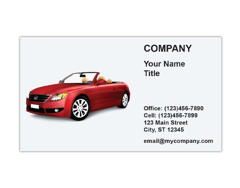 Professional Lexus Business Card