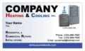 HVAC Standard Business Cards templates & designs