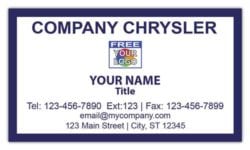 Chrysler Business Cards