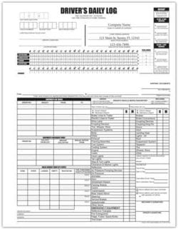 Truck Drivers Daily Log Form