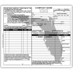 Auto Service Invoices - Repair Forms
