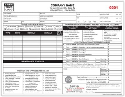 Custom Printed Contractor Bid Proposal Form | Printit4Less.com
