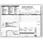 HVAC Service Invoice Form, HVAC Invoices Customized