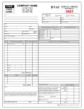 HVAC Service Repair form