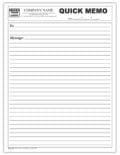 Quick Memo Pad | Quick Memo Notepad | PrintIT4Less
