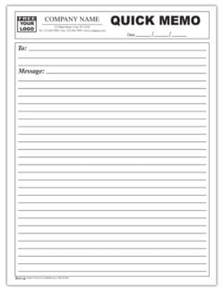 Quick Memo Pad | Quick Memo Notepad | PrintIT4Less