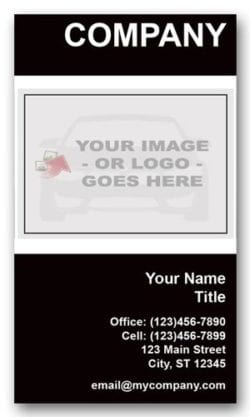 BMW Vertical business cards