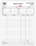 Sales Order Form