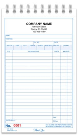 Sales Receipt Booklet : PrintIt4Less