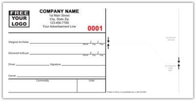 Load and Time Tickets: Custom Printed Forms | Printit4Less.com