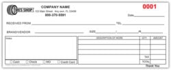 Tire Shop Receipts - 2 part or 3 part | Printit4Less.com