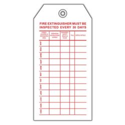 Fire Extinguisher 30 Day Tag | Printit4less.com