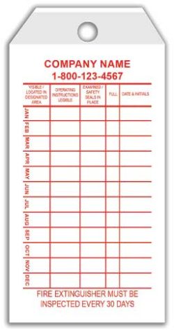 Fire Alarm Record Tags: Custom Tags | Printit4less.com : PrintIt4Less