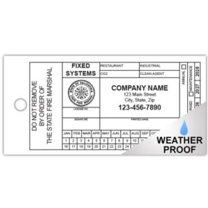 Fire Alarm Record Tags: Custom Tags | Printit4less.com