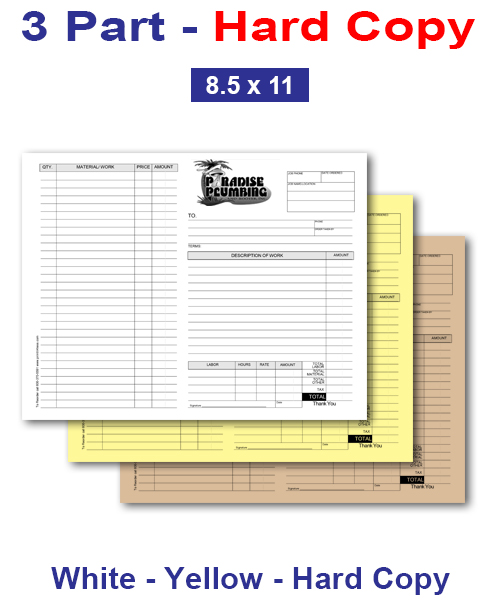 Custom Form 3 Part Standard-Back Cover : PrintIt4Less