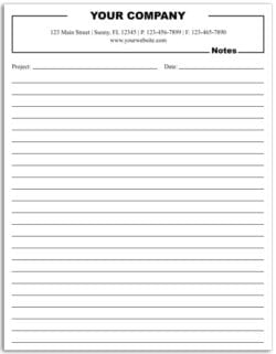 Custom Notepads - Personalized with Your Name or Logo | PrintIt4Less