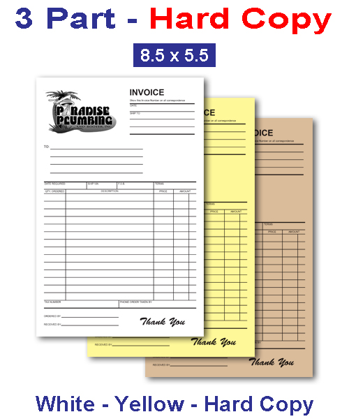 Custom Form 3 Part Small-Hard Back | Printit4Less.com : PrintIt4Less