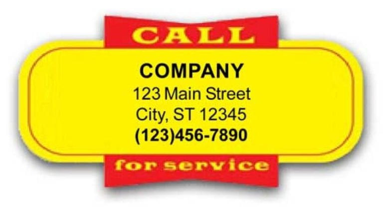 Call for service labels : PrintIt4Less