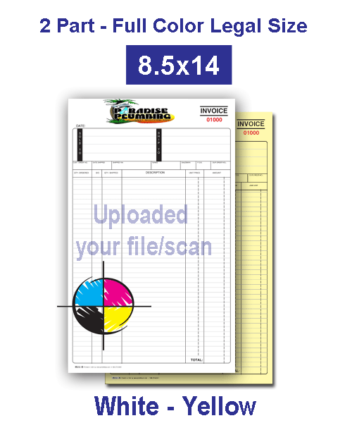 Full color 3 part carbonless forms : PrintIt4Less