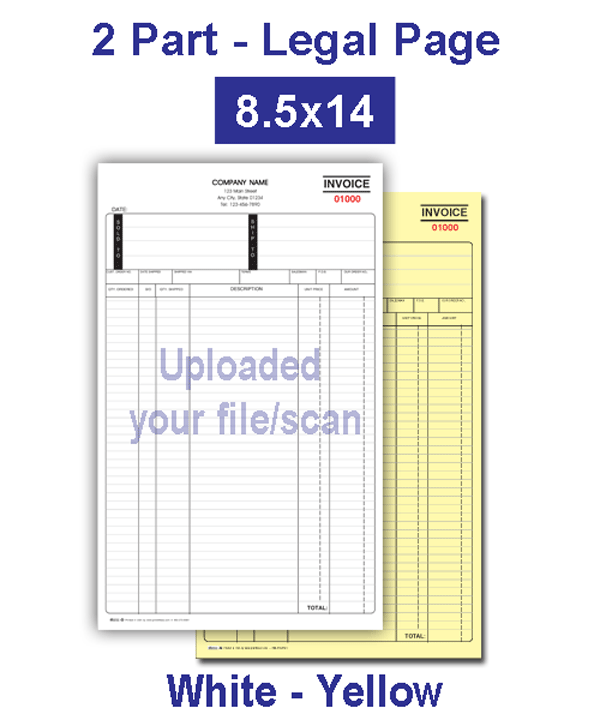 Carbonless Form 4 part 8.5 x 11 : PrintIt4Less