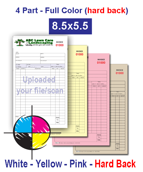 Multi-Color NCR Forms with Hard Back : PrintIt4Less