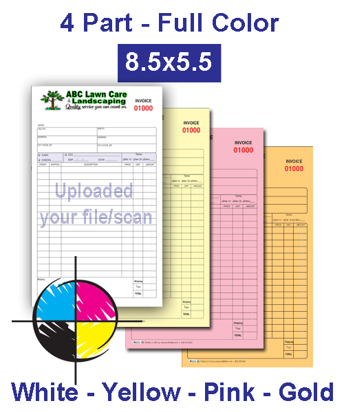 Full Color 4 part Form : PrintIt4Less