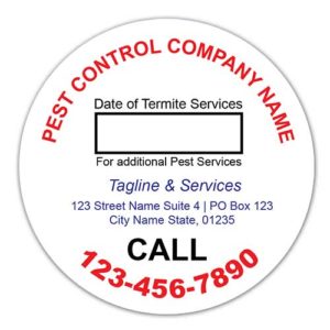 Pest Control Label | Printit4Less.com