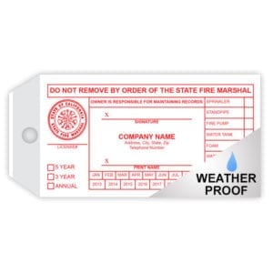 California Sprinkler Inspection Tag | Printit4less.com : PrintIt4Less
