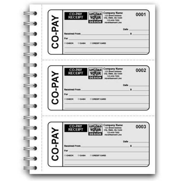 Medical Receipt Co-Pay Book