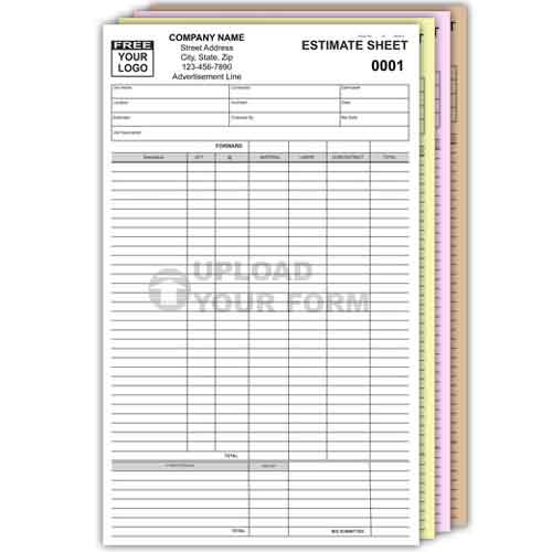 Custom Form 3 Part Standard-Hard Back | Printit4Less.com : PrintIt4Less