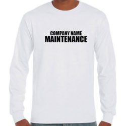 Custom Long Sleeve Maintenance t-shirts