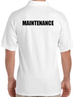 Custom Maintenance Staff Polo Shirts