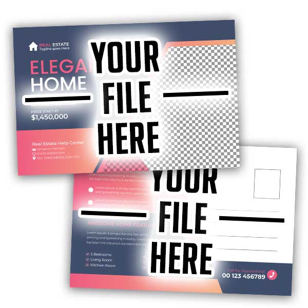 Custom Printed Postcards | Printit4Less.com