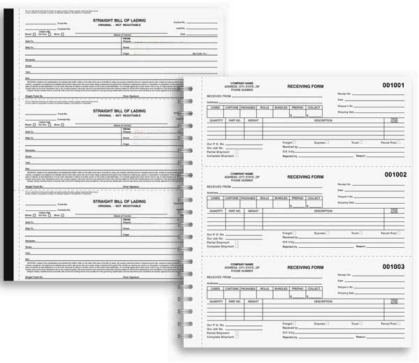Custom Receipt Books 3 Per Page : PrintIt4Less
