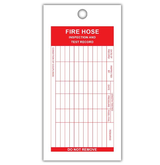 Fire Hose Inspection Tag | Printit4less.com