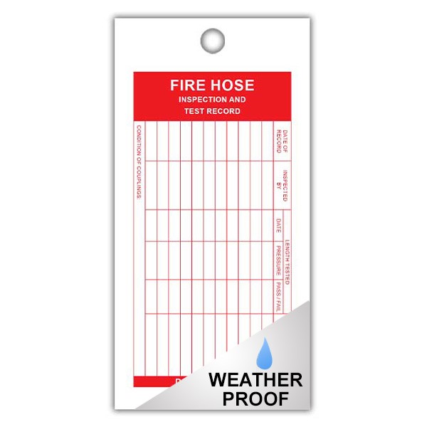Fire Hose Inspection Tag | Printit4less.com