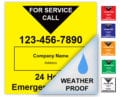 Weatherproof HVAC Service Labels | Printit4less.com