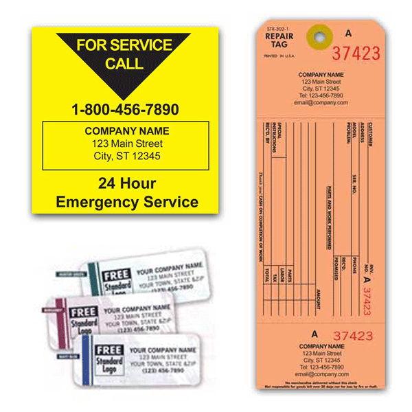 HVAC Service Invoice Form, HVAC Invoices Customized