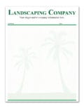 Medium Custom Printed Landscaping Notepad
