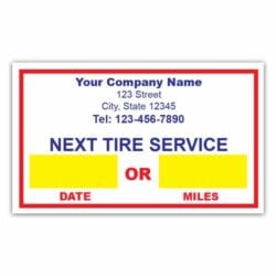 Next Service Due Windshield Stickers | Printit4Less.com : PrintIt4Less