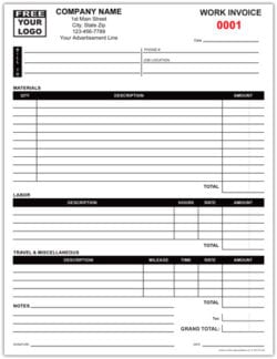 Custom Invoice Forms | Printit4Less.com : PrintIt4Less