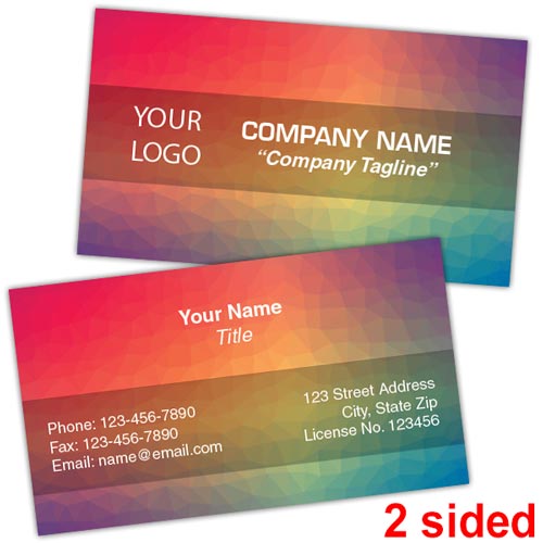 Colorful Business Cards: Custom Printed | Printit4Less.com : PrintIt4Less